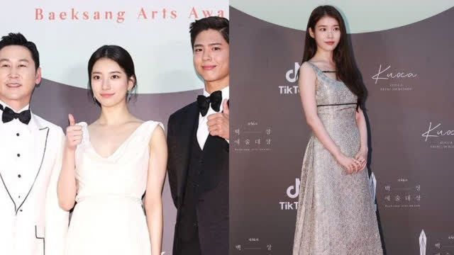 Suzy និង IU បង្ហាញការសរសើរចំពោះសម្រស់របស់ពួកគេ ក្នុងកម្មវិធីប្រគល់ពានរង្វាន់ Baeksang Awards - TNAOT
